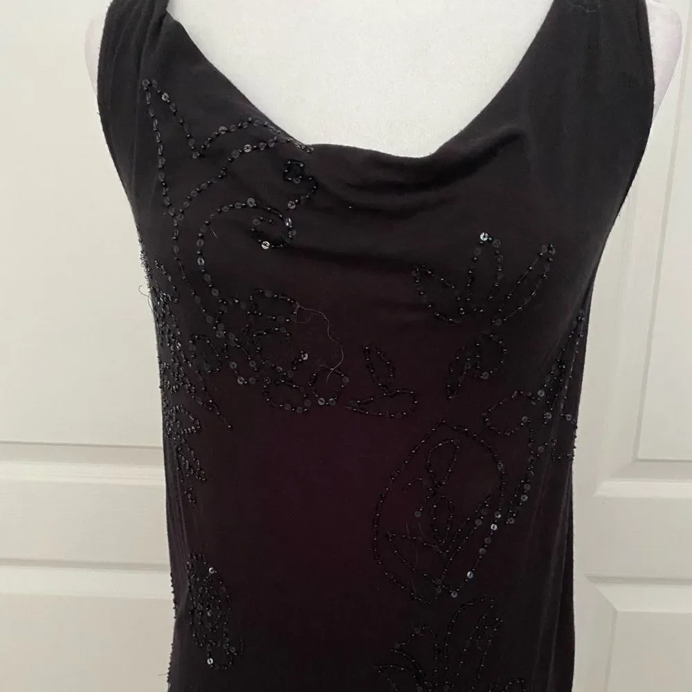 Guess | Tops | Guess Black Sequin Racerback Top Xs Glam Night Out ...